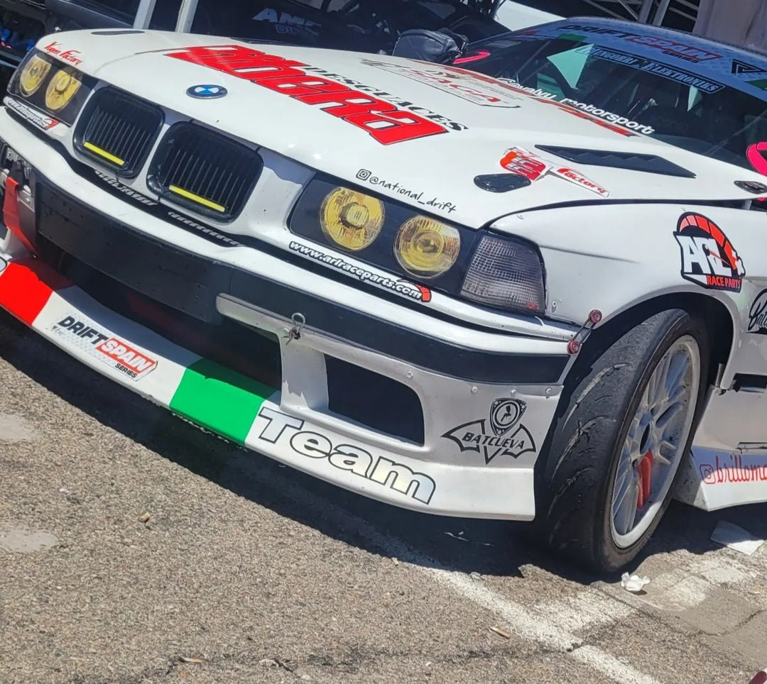 BMW E36 Saloon/Compact Headlight Blanks with "French Yellow" 3D Sticke ...